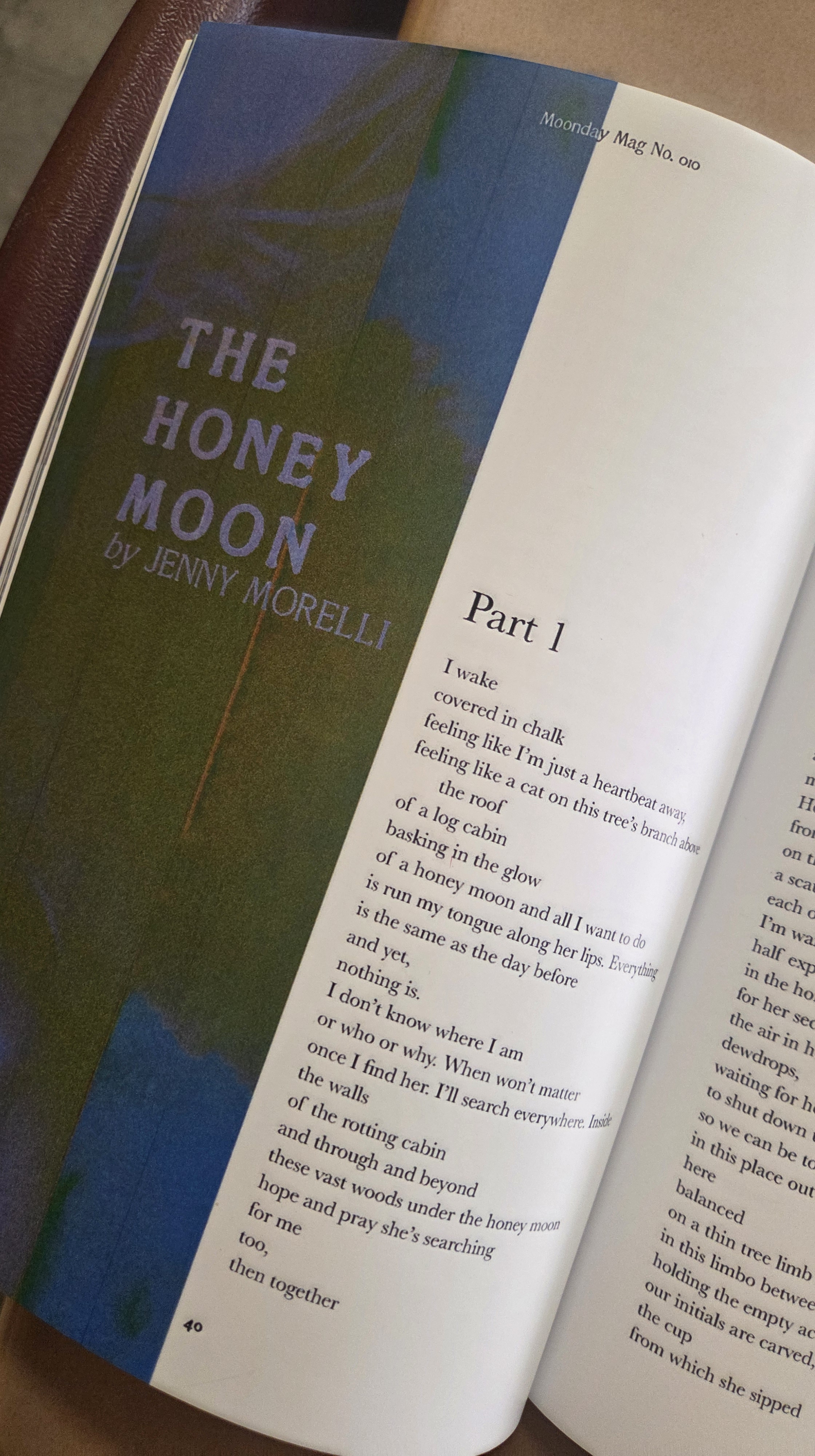 Moonday Magazine – Jenny Morelli's Publications